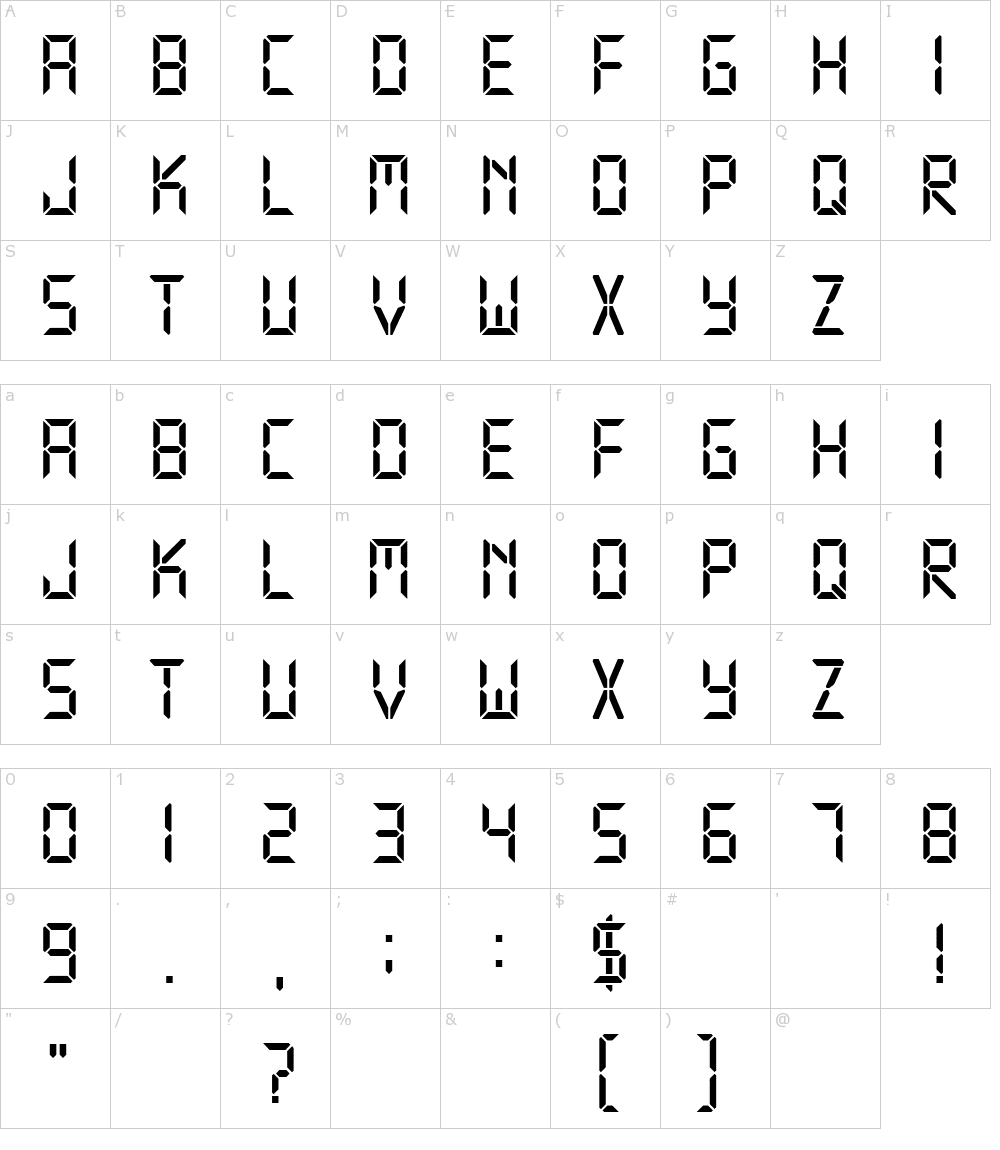 Technology LCD Font - UpFonts