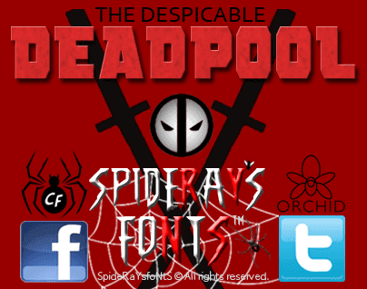 The Despicable Deadpool Font - UpFonts
