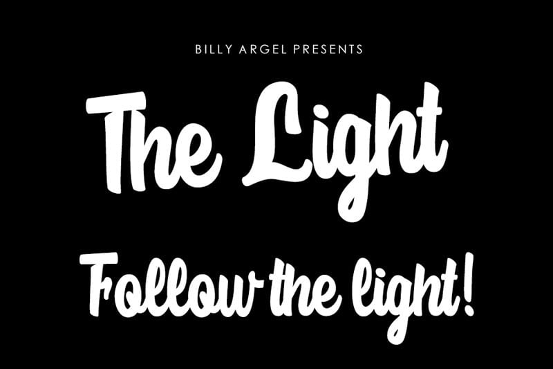 The Light Script Font - UpFonts