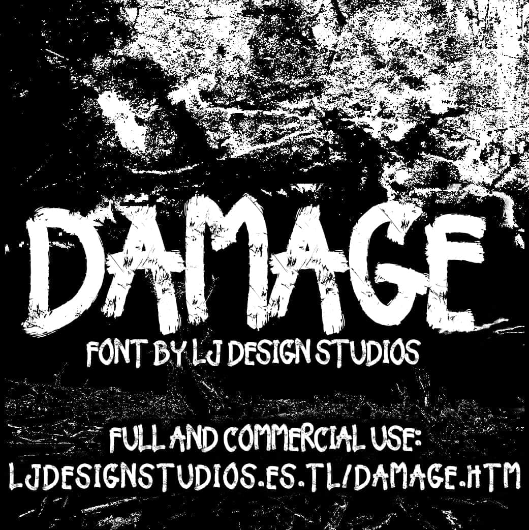 Damage Font - UpFonts