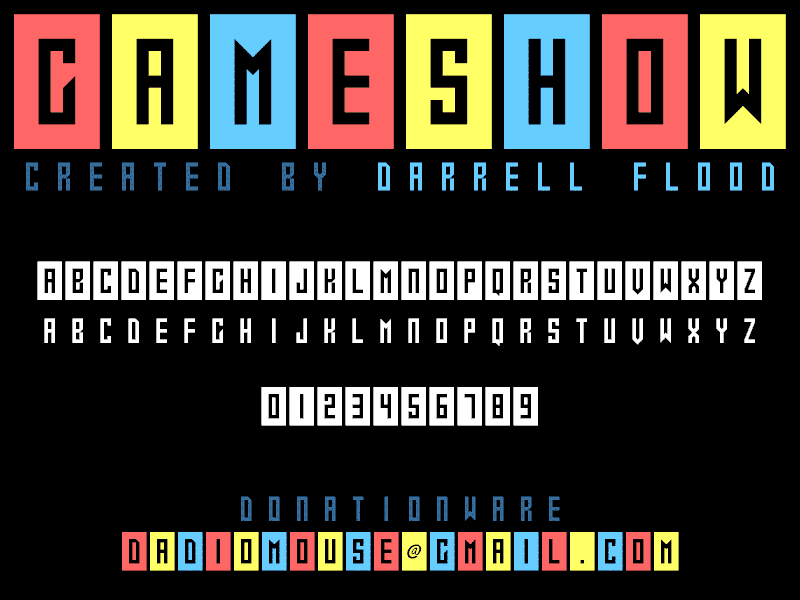 Gameshow Font - UpFonts