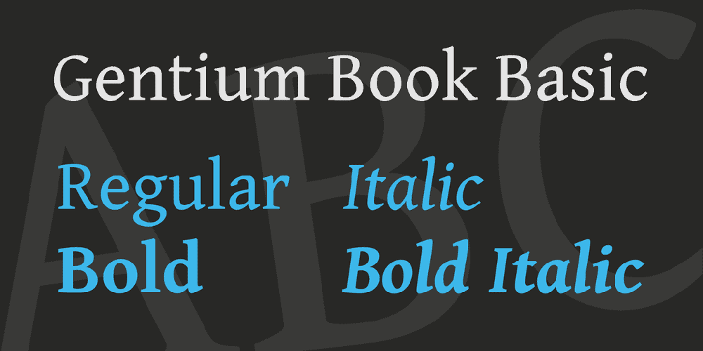 Gentium Book Basic Font - UpFonts