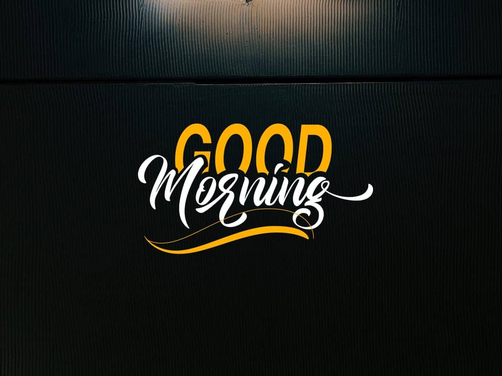 Good Morning Calligraphy Font - UpFonts