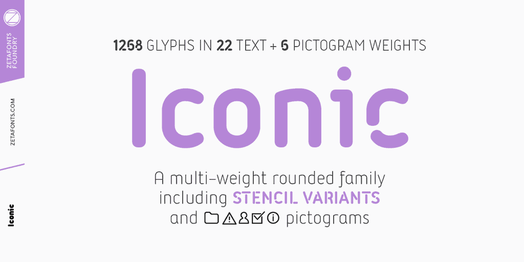 Iconic Font - UpFonts