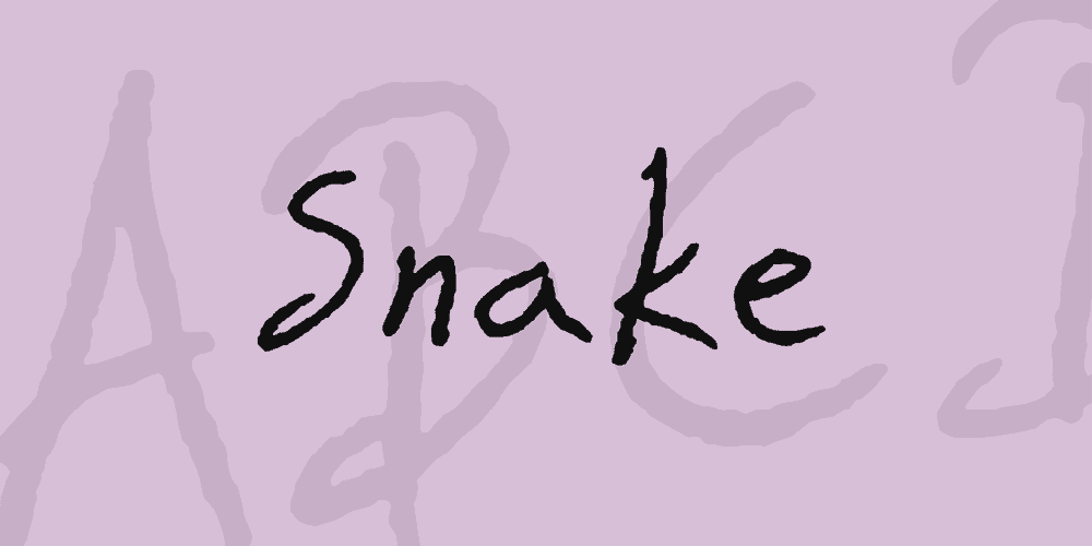 Snake Font - UpFonts