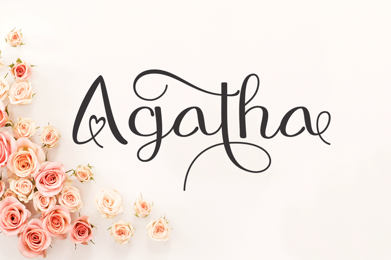Agatha Font - UpFonts