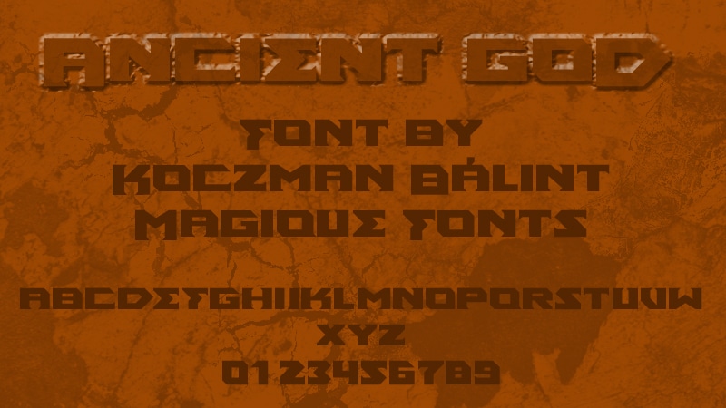 Ancient God Font - UpFonts