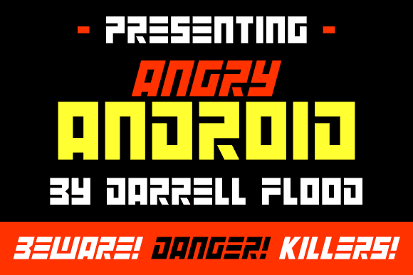 Angry Android Font - UpFonts