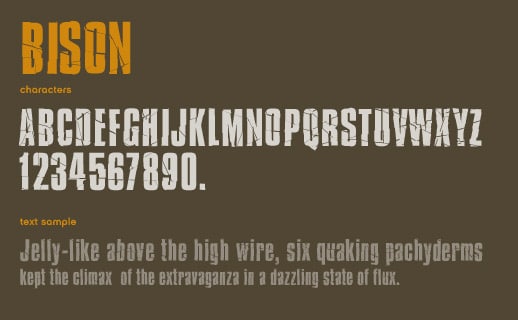 Bison Font - UpFonts