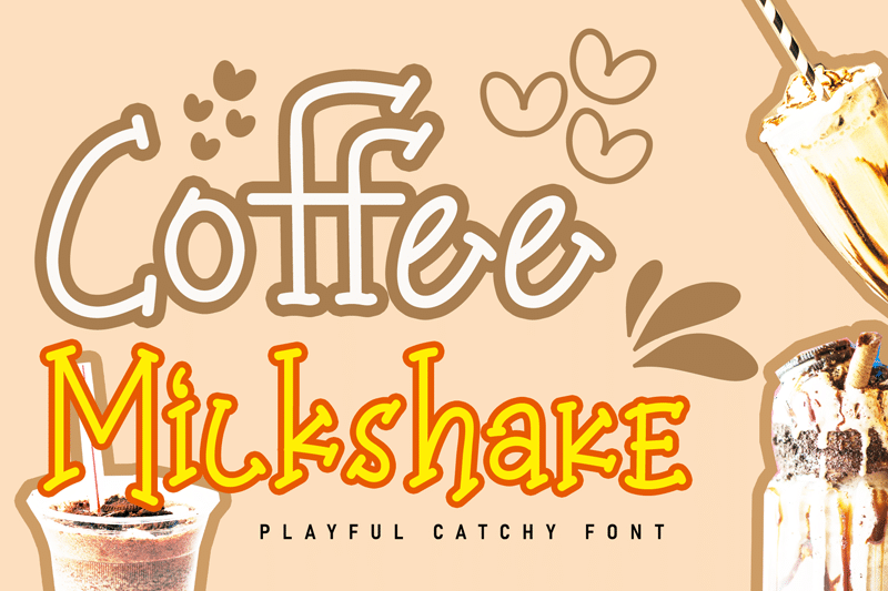 Coffee Milkshake Font - UpFonts