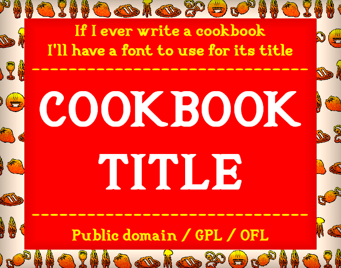 Cookbook Title Font - UpFonts