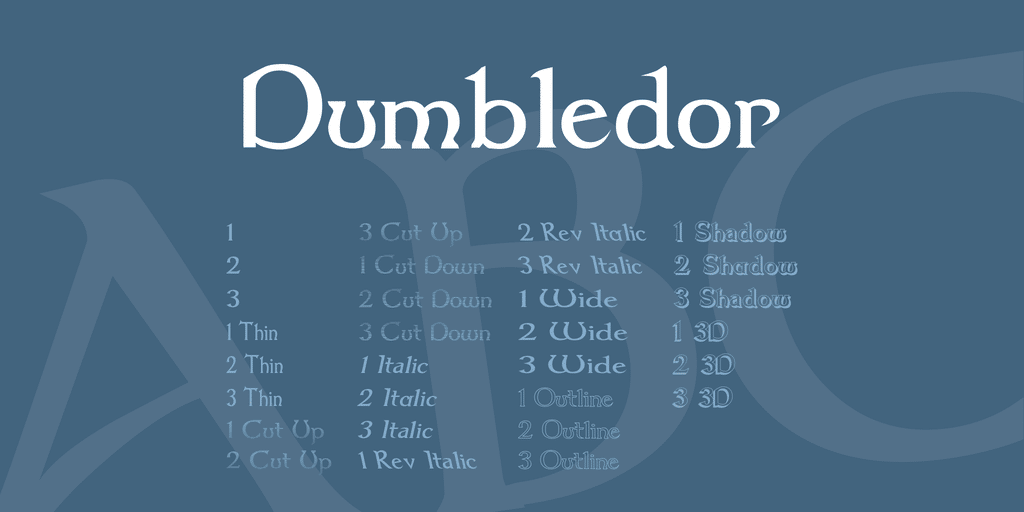 Dumbledor Font - UpFonts