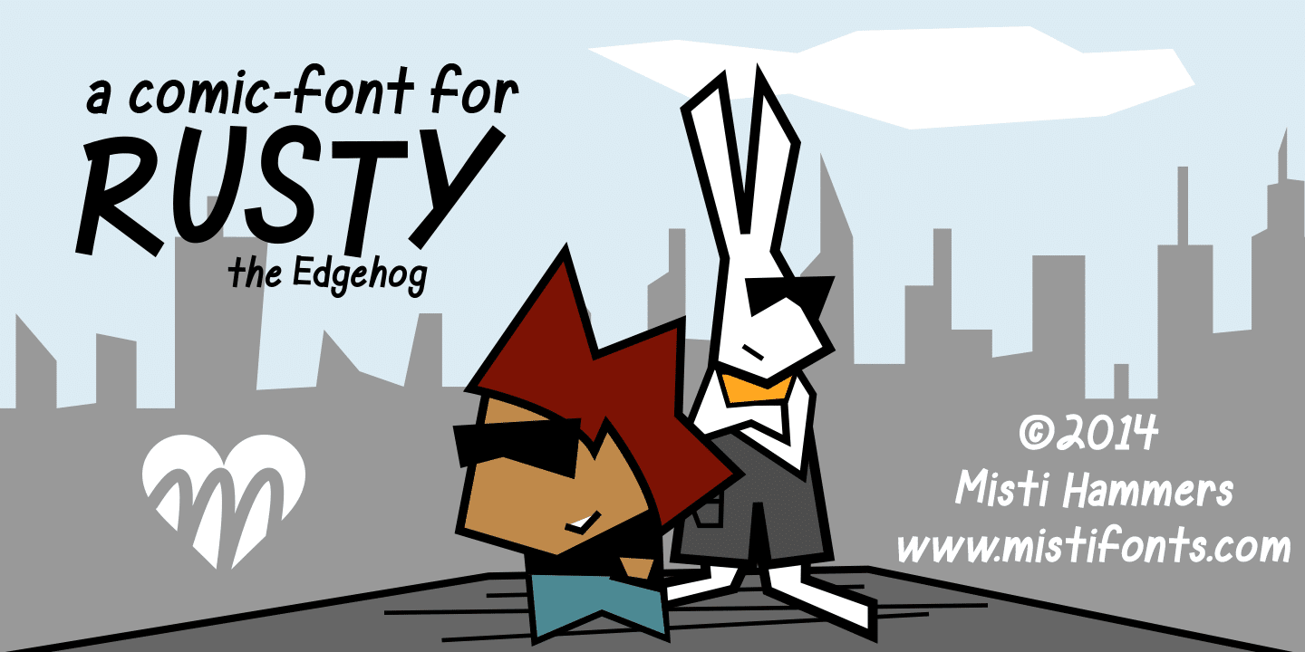 Rusty Font - UpFonts