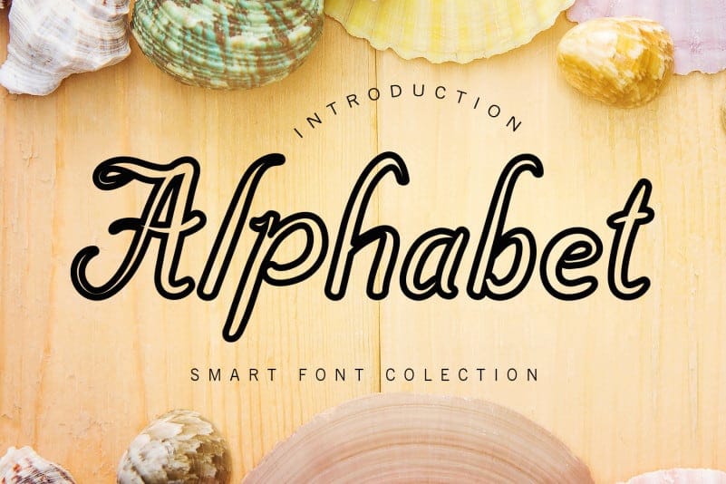 Alphabet Display Font - UpFonts