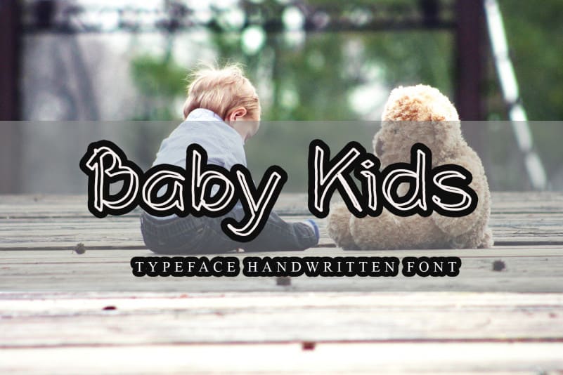 Baby Kids Script Font - UpFonts