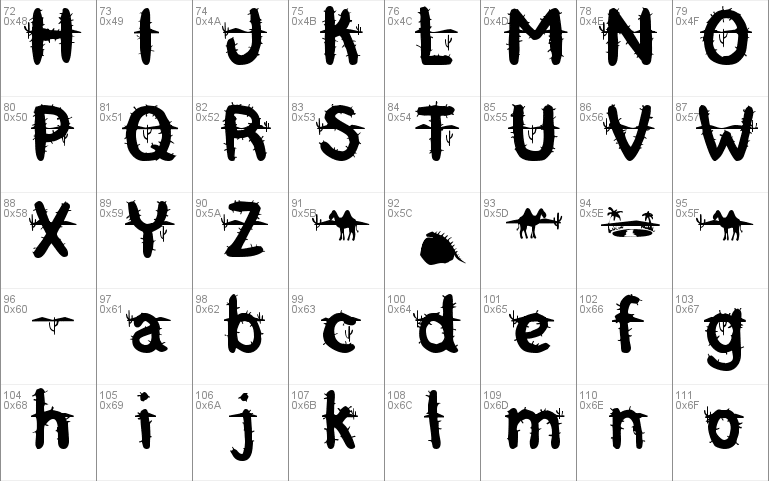 Desert Font - UpFonts