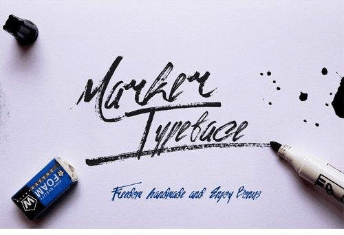 Marker Typeface - UpFonts