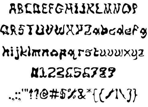 Squiggly Font - UpFonts