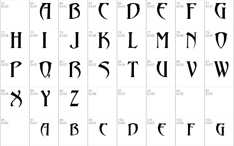 Abaddon Font - UpFonts