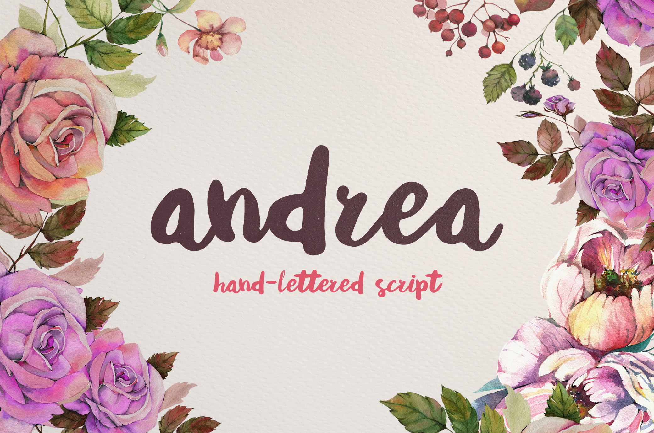 Andrea Script Font - UpFonts