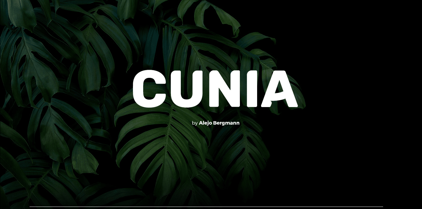 Cunia Typeface - UpFonts