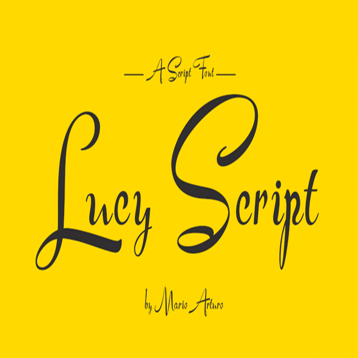 Lucy Script Font - UpFonts