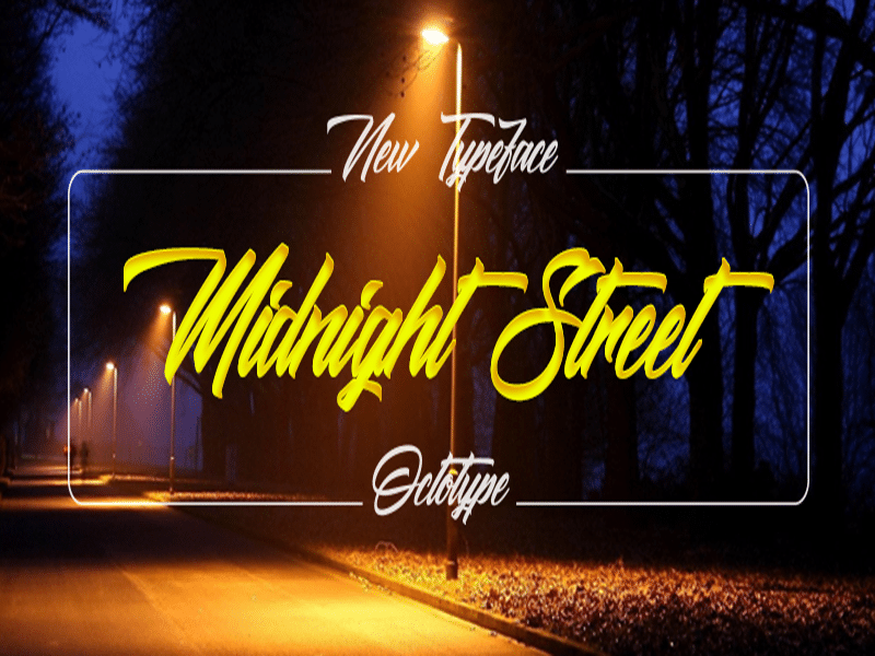 Midnight Street Script Font - UpFonts