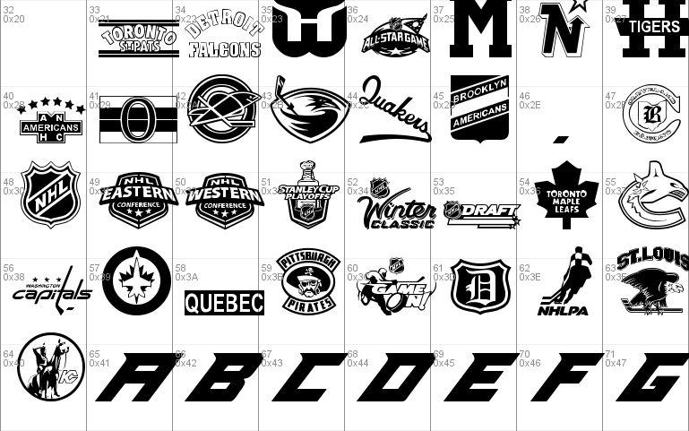 NHL Font - UpFonts