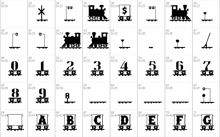 Railroad Font - UpFonts