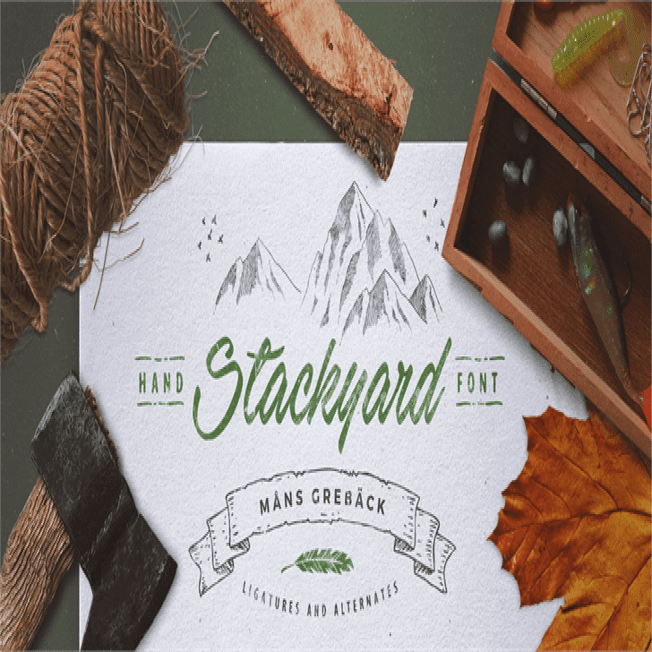 Stackyard Font - UpFonts