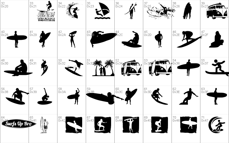 Surf Font - UpFonts