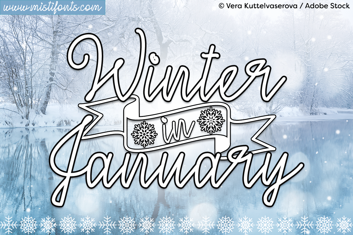 Winter In January Font - UpFonts
