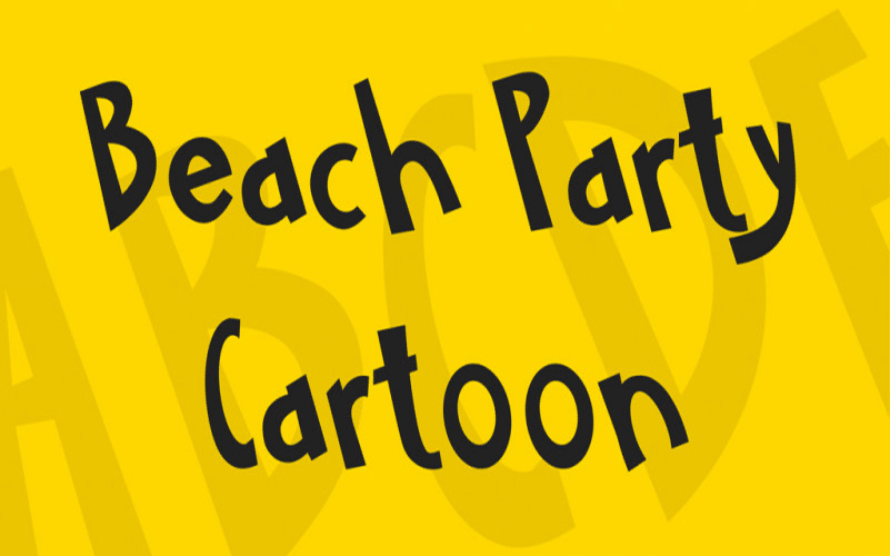 Beach Party Cartoon Font - UpFonts