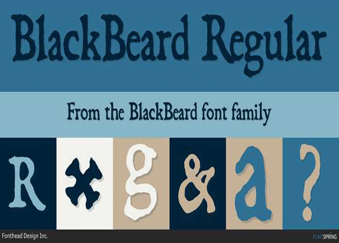 BlackBeard Font - UpFonts