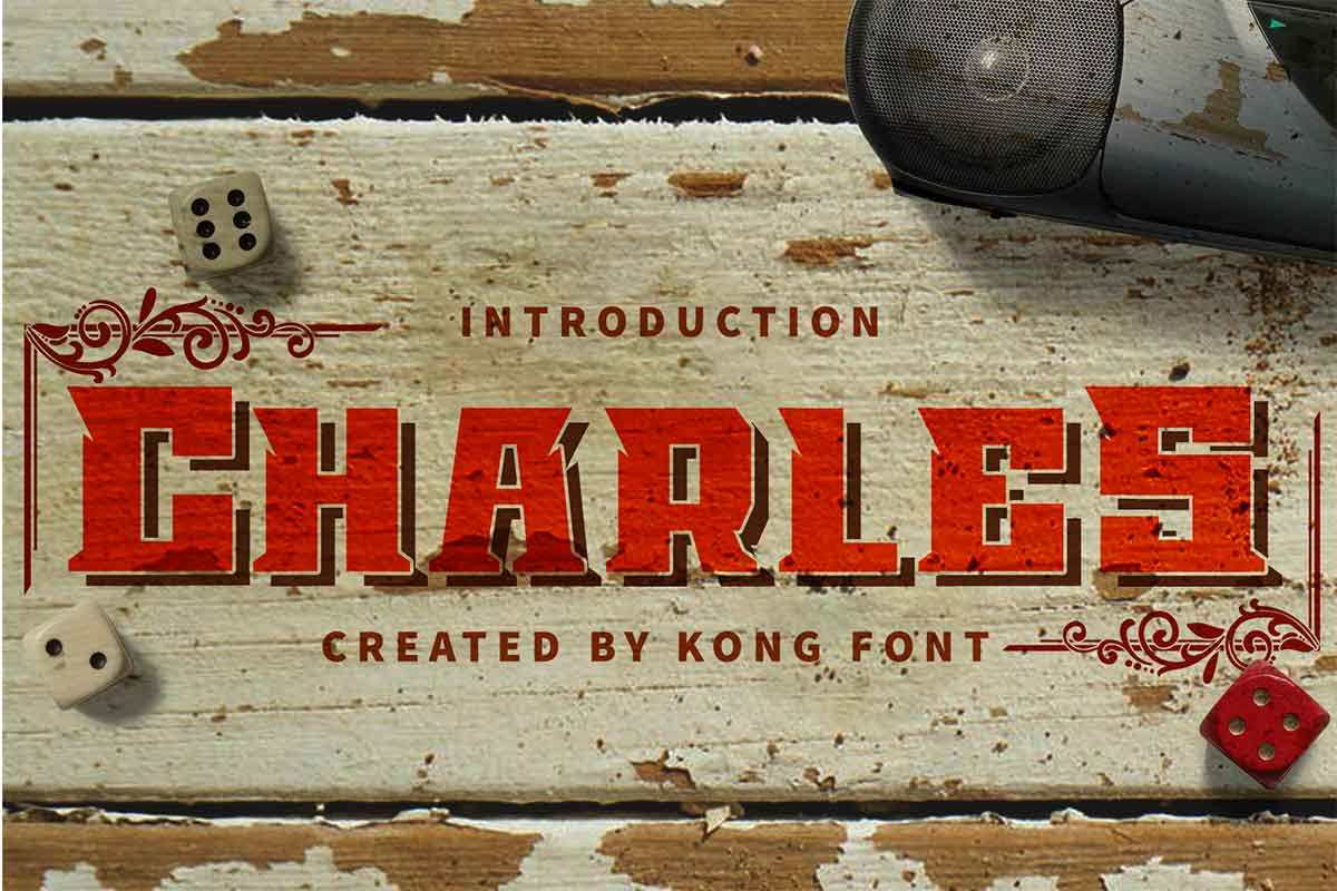Charles Display Font - UpFonts