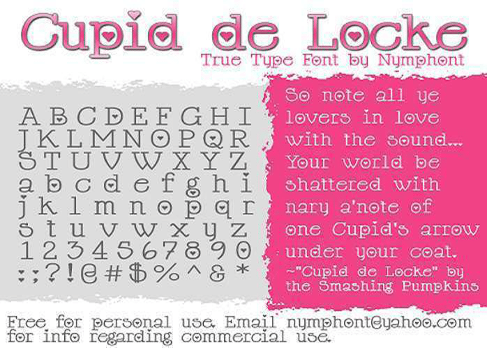 Cupid De Locke Font - UpFonts