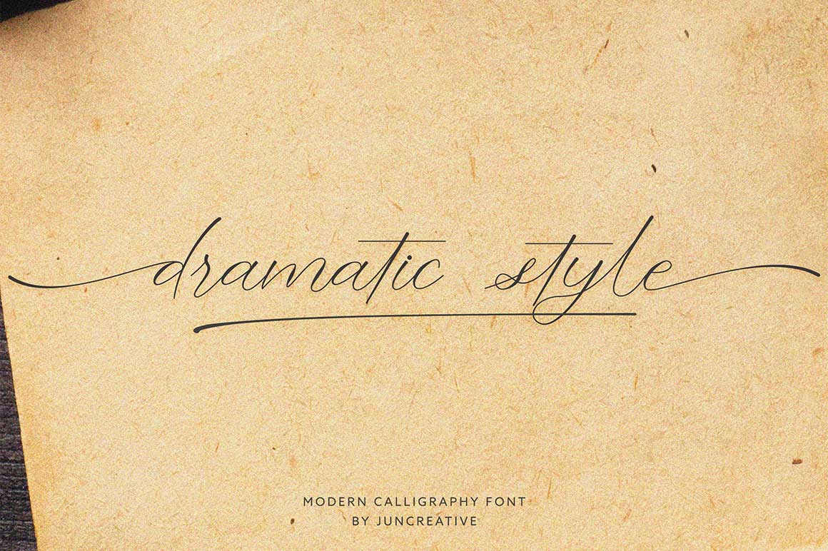 Dramatic Style Calligraphy Font - UpFonts