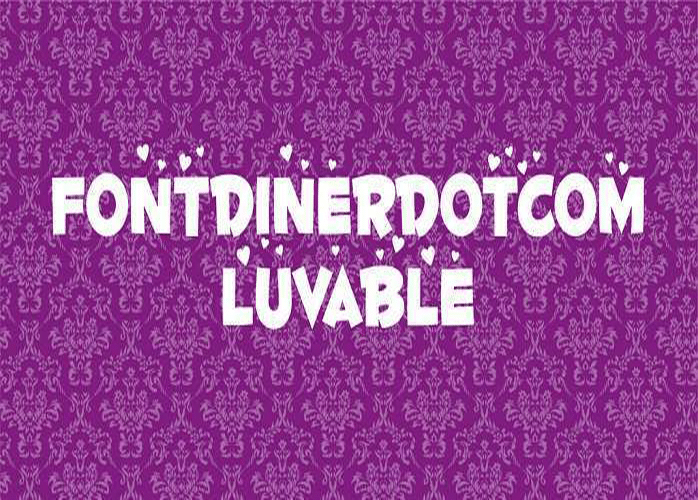 Fontdinerdotcom Luvable Font - UpFonts