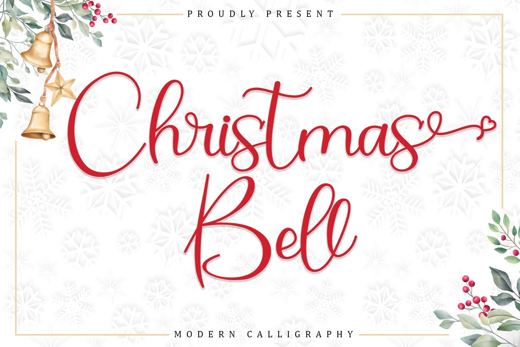 Christmas Bell Calligraphy Script Font - UpFonts