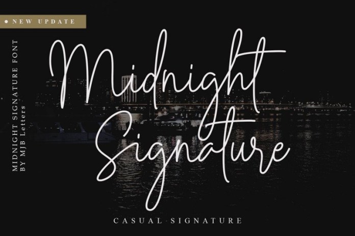 Midnight Handwritten Font - UpFonts