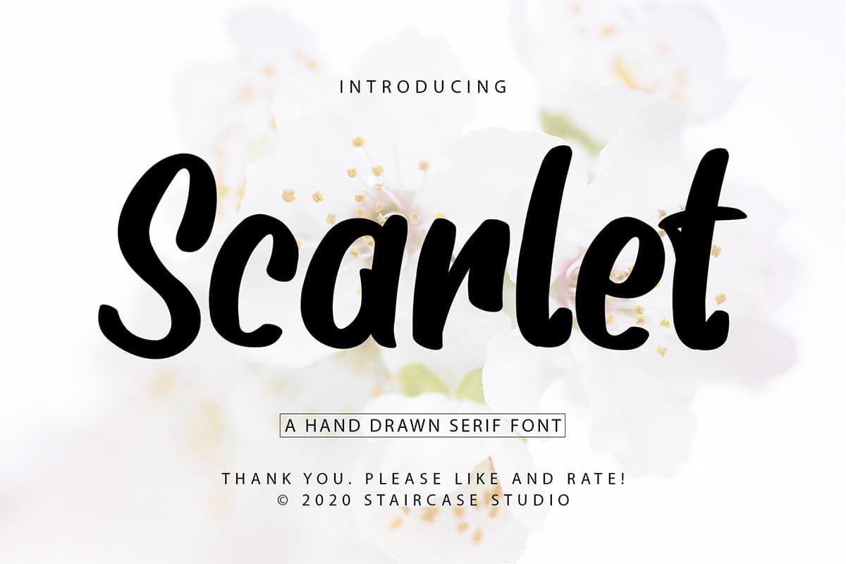 Scarlet Font - UpFonts