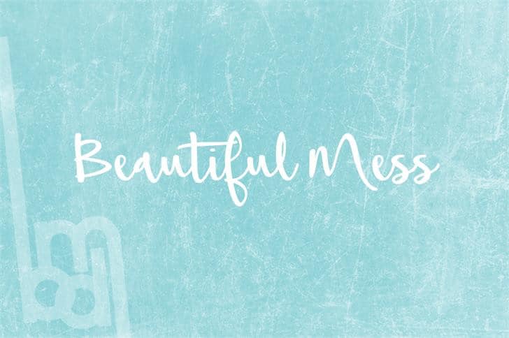 Beautiful Mess Font - UpFonts