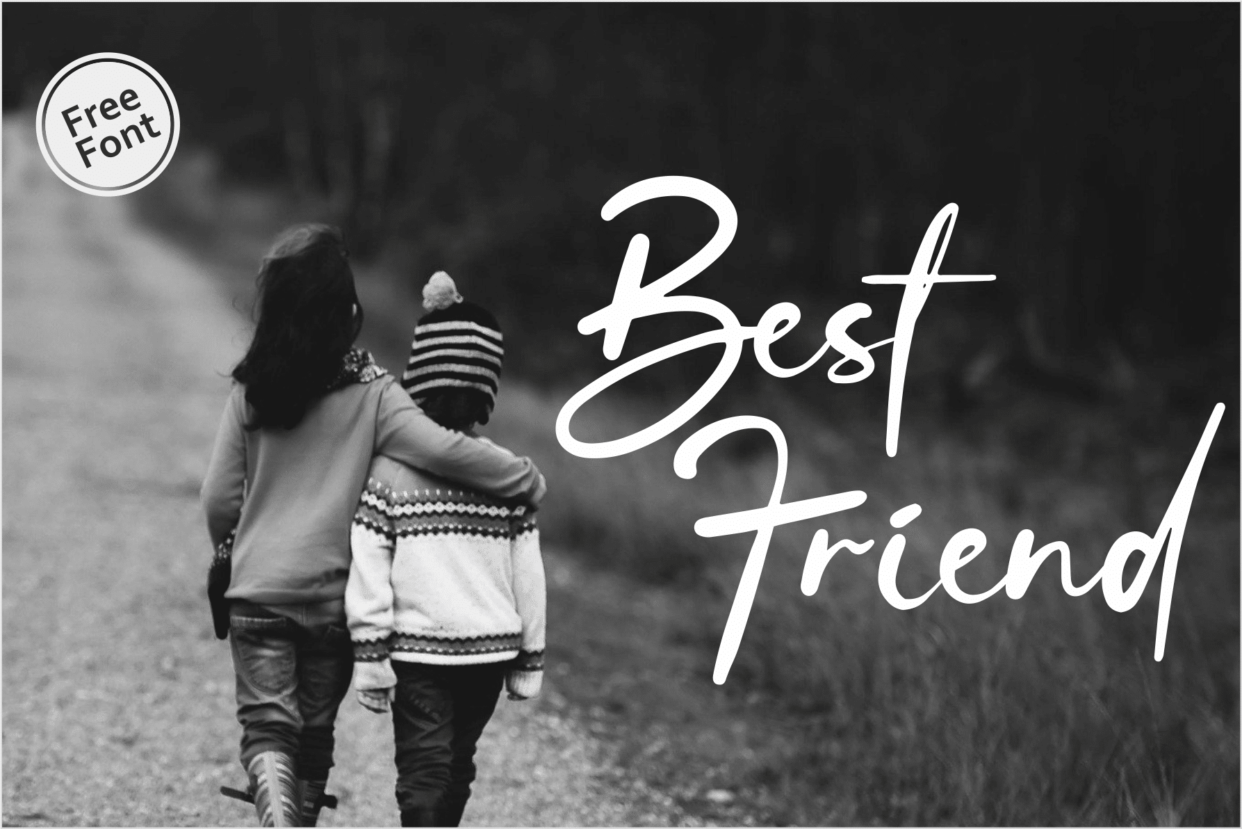 Best Friend Font - UpFonts