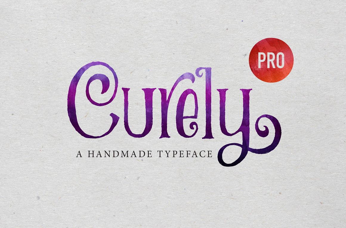 Curely Pro Fancy Cute Lettering Font - UpFonts