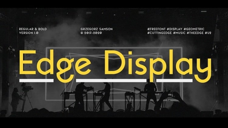 Edge Display Font - UpFonts