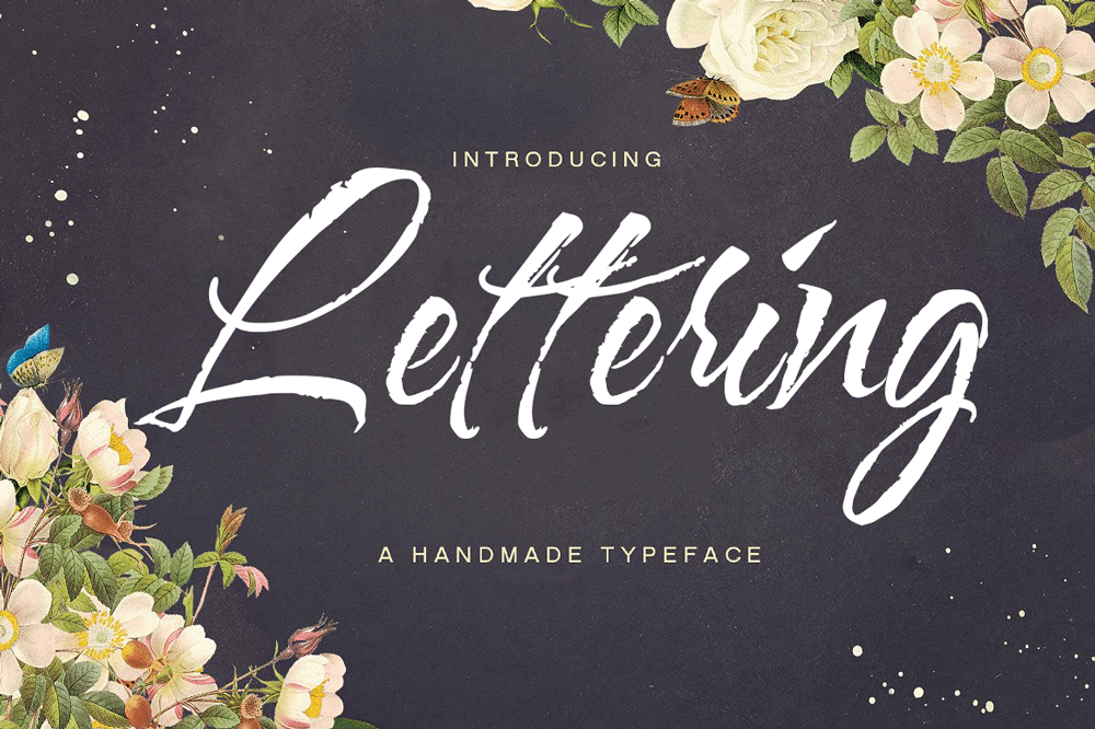 Lettering Script Font - UpFonts