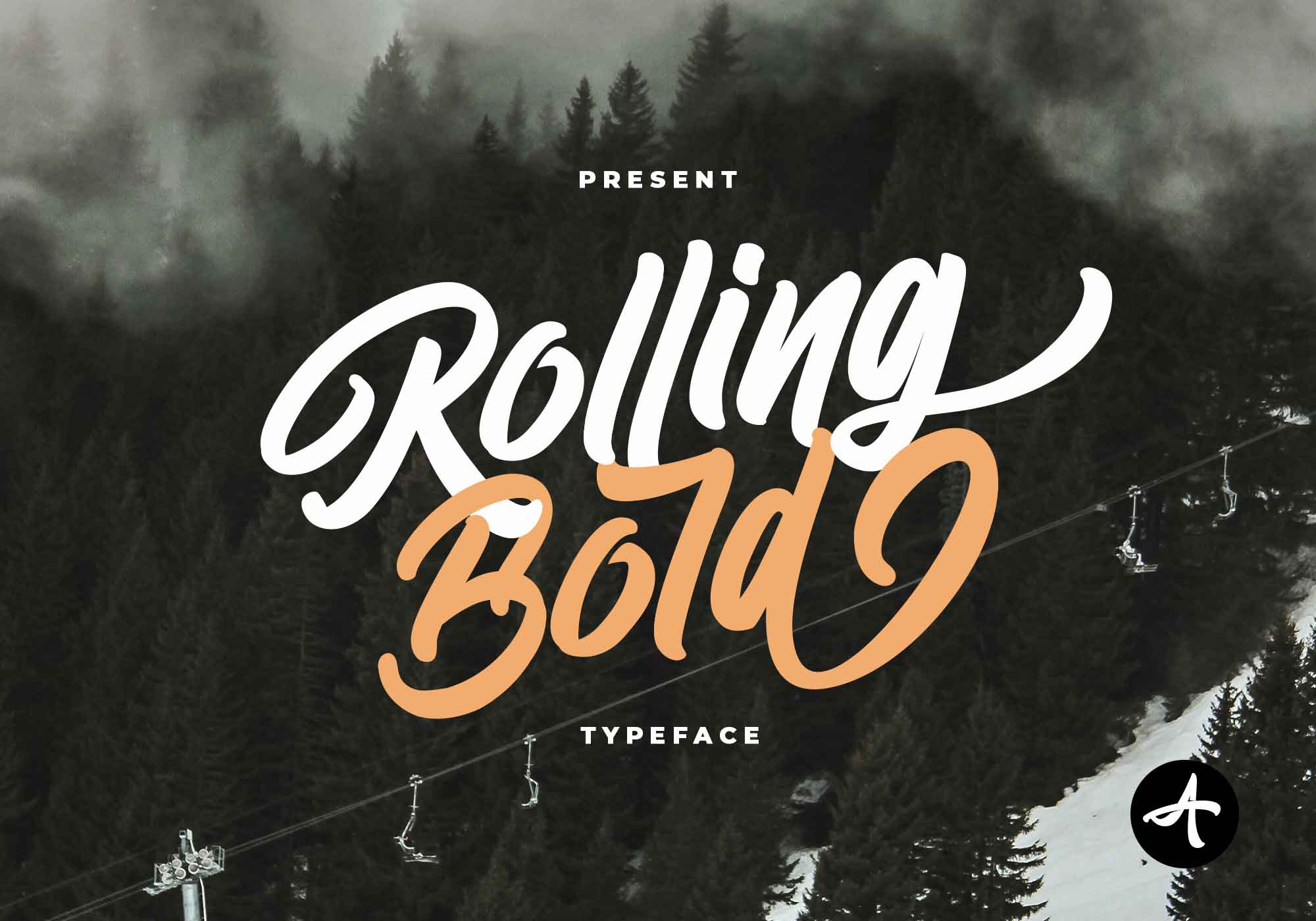 Rolling Bold Script Font - UpFonts