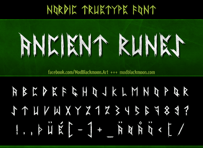 Ancient Runes Font - UpFonts