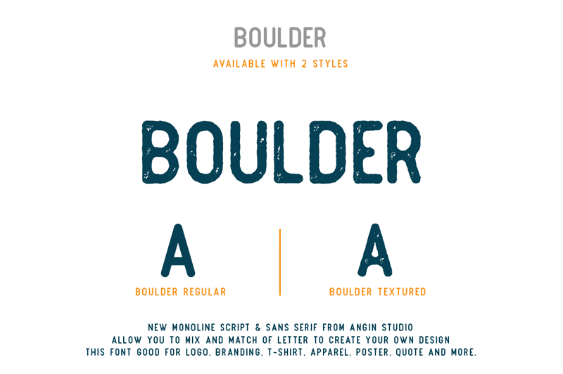 Boulder Font - UpFonts