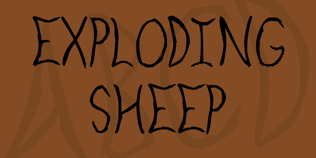Exploding Sheep Font - UpFonts